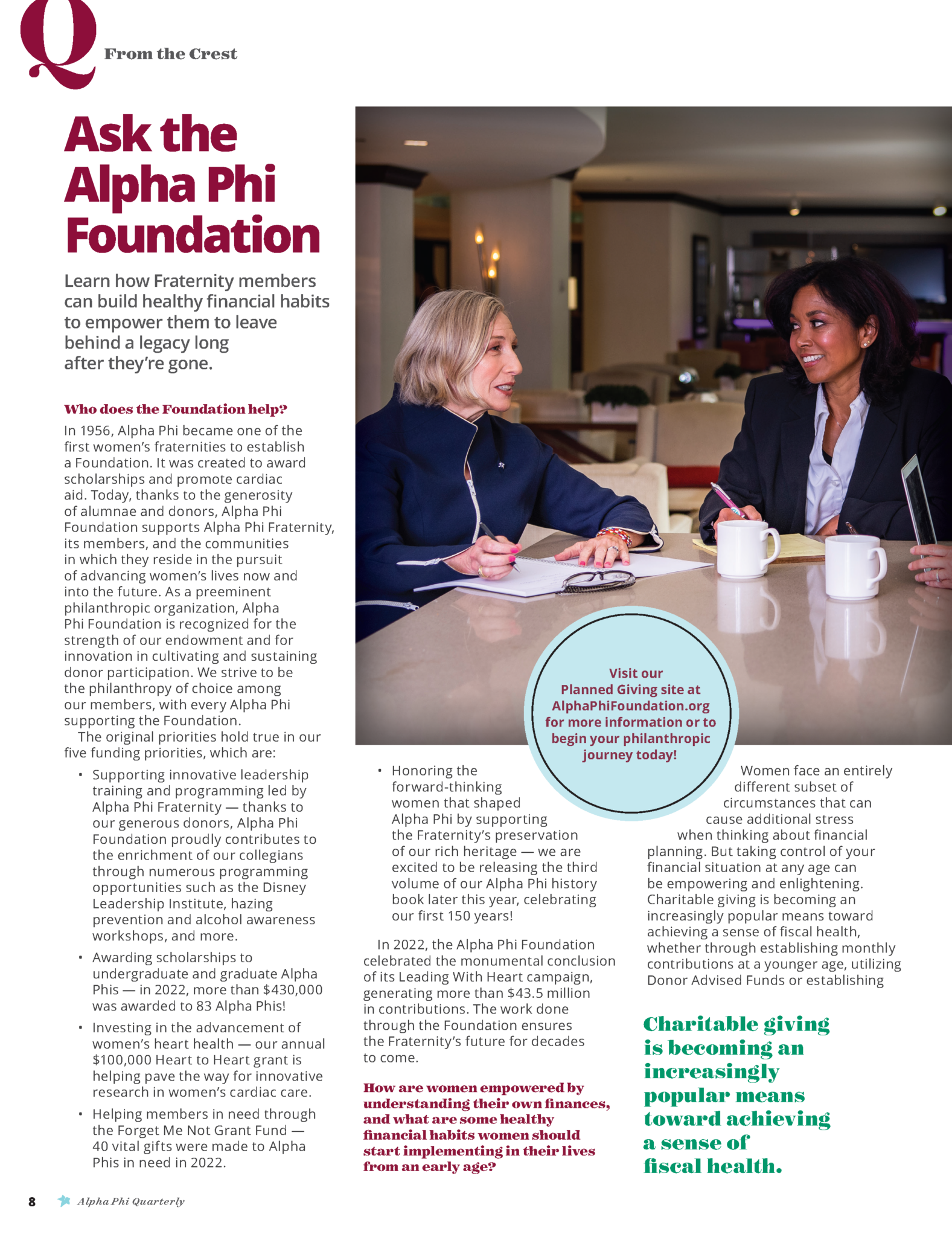 Leave Your Legacy Through Planned Giving With Alpha Phi Foundation ...